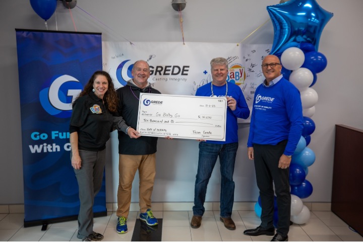 Grede Provides $10,000 and Volunteer Hours to Go Baby Go